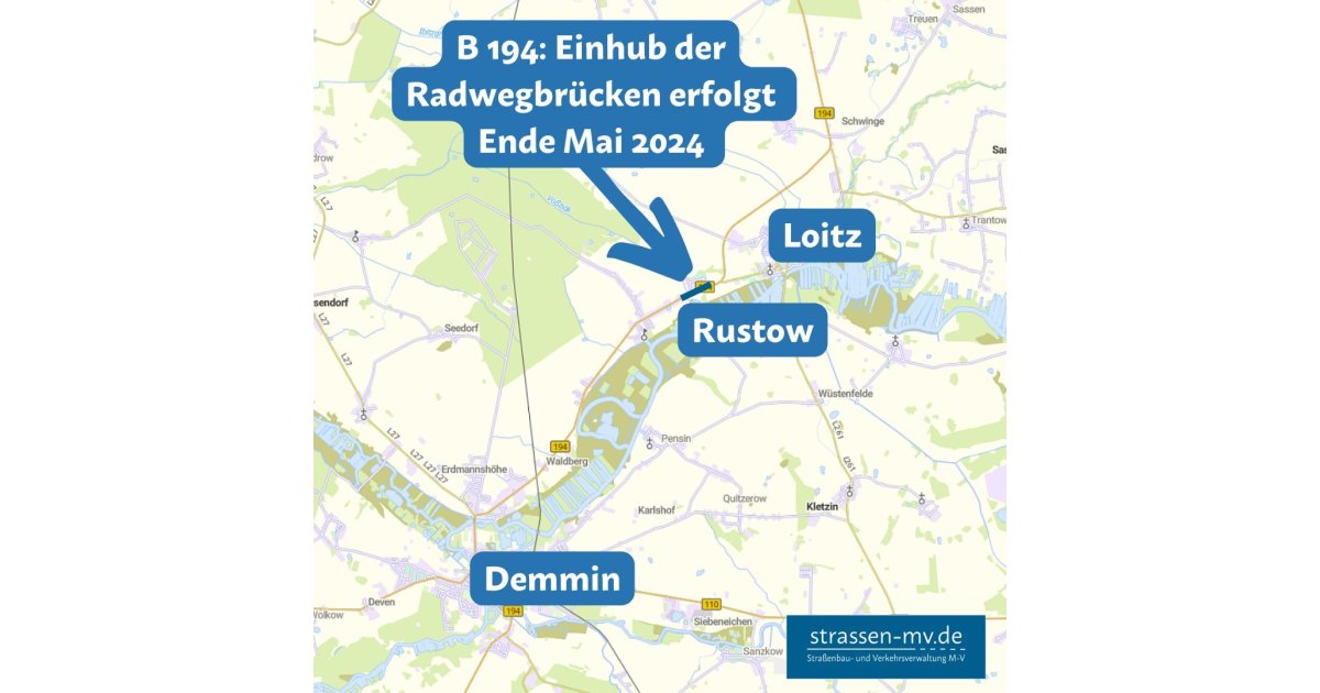 Information Radwegbrücke Rustow | Startseite